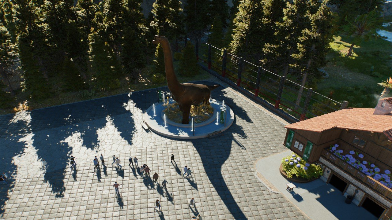 Brachiosaurus Fountain - Workshop - Jurassic World Evolution 3