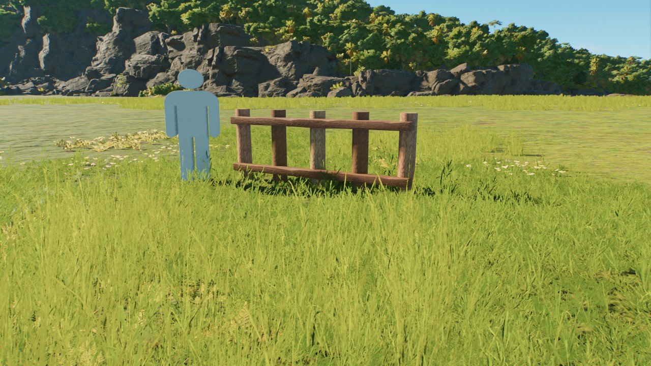 Prehistoric Park Small Wooden Fence Version (C) [1-Wall Set] - Jurassic ...