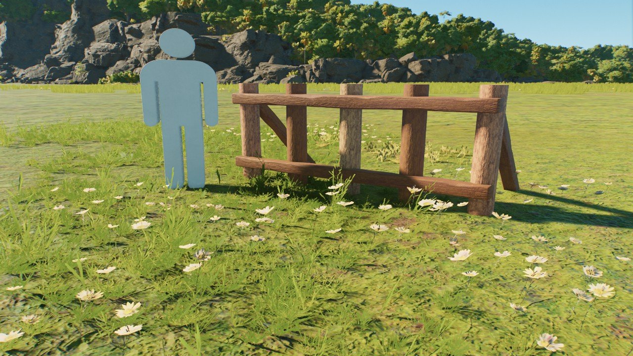 Prehistoric Park Small Wooden Fence Version (A) [1-Wall Set] - Jurassic ...