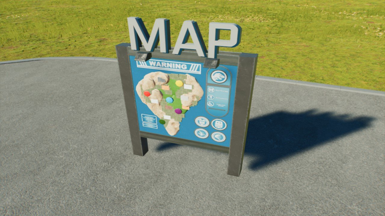 Island Map (Nublar) - Jurassic World Evolution 3 creation - Frontier ...