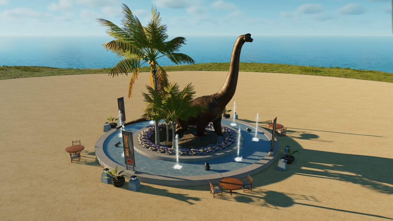 Brachiosaurus statue - Workshop - Jurassic World Evolution 3