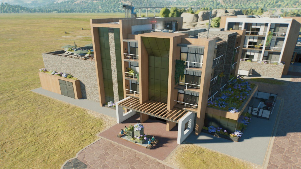 AC11 - SMALL HOTEL (MODERN) - 创意工坊 - 《侏罗纪世界：进化 3》