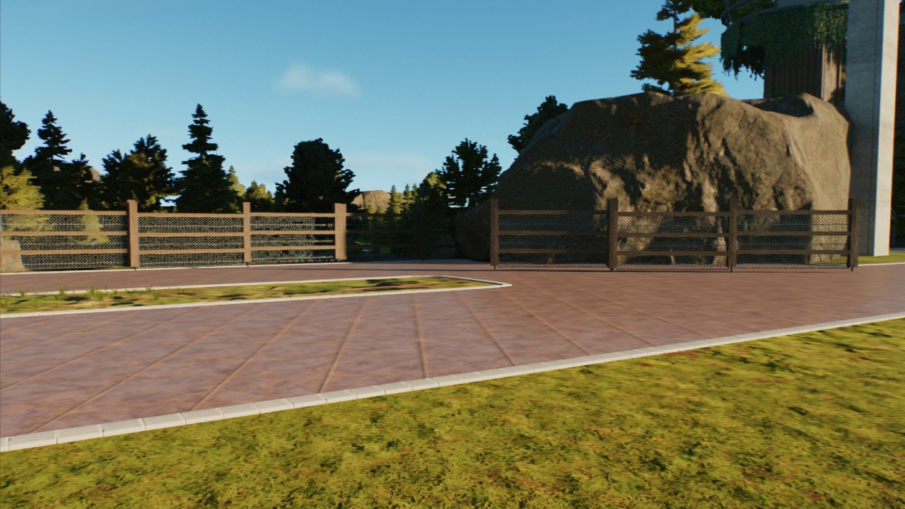 Long wooden fence - Workshop - Jurassic World Evolution 3