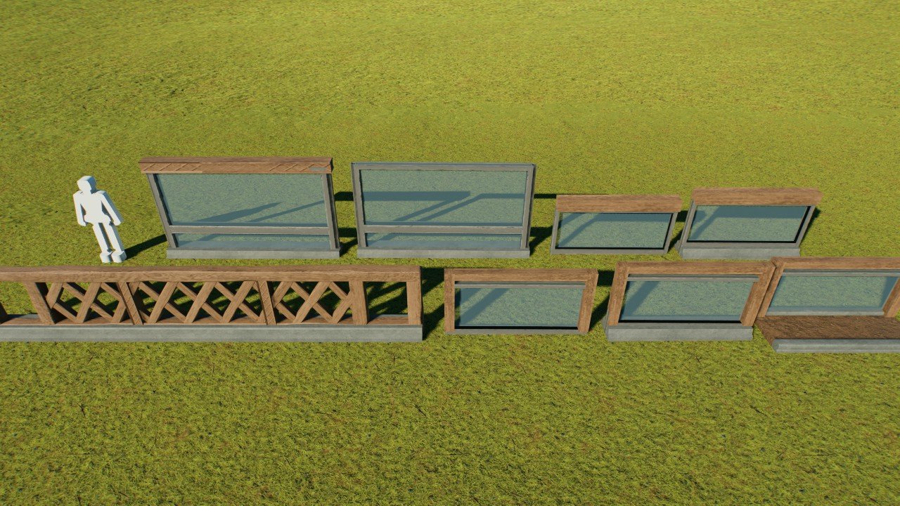 Wood realistic Zoo Fences 2 - Workshop - Jurassic World Evolution 3