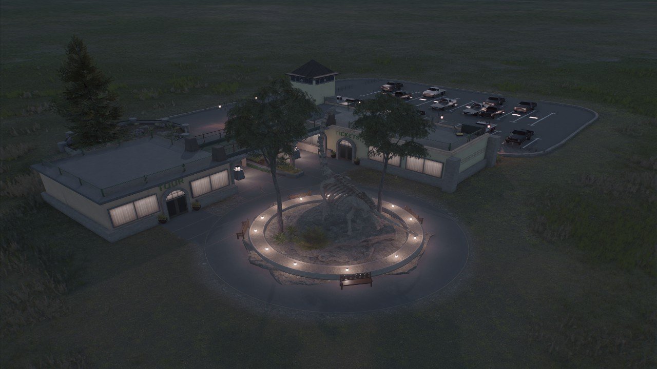 American Zoo style entrance with parking - Workshop - Jurassic World ...