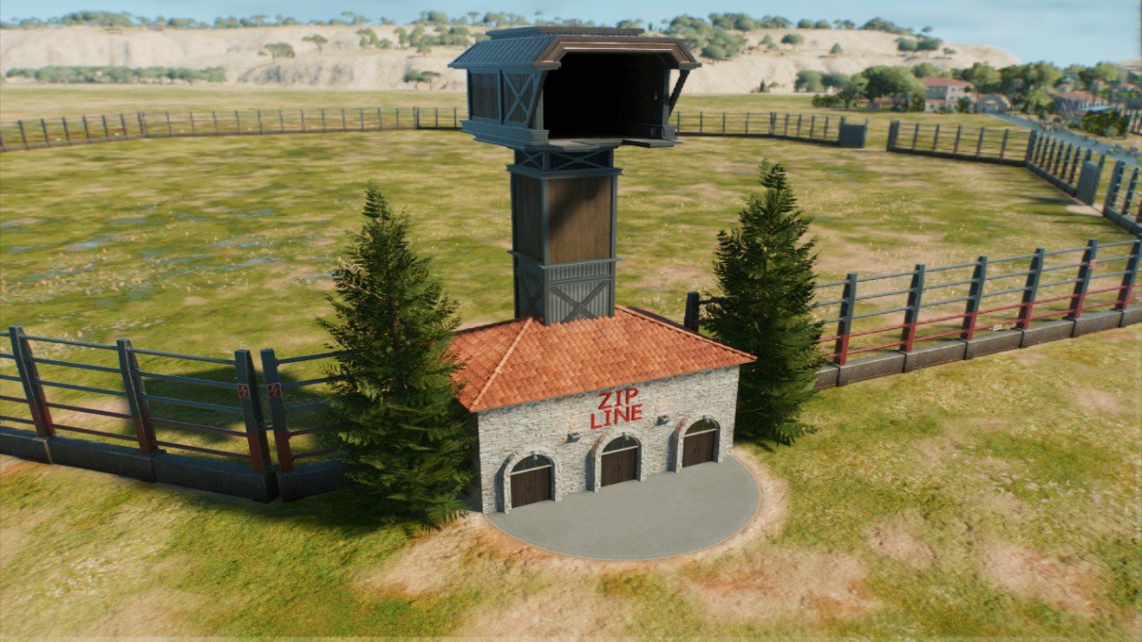 Tyrolienne Zip Line Mediterranee - Workshop - Jurassic World Evolution 3