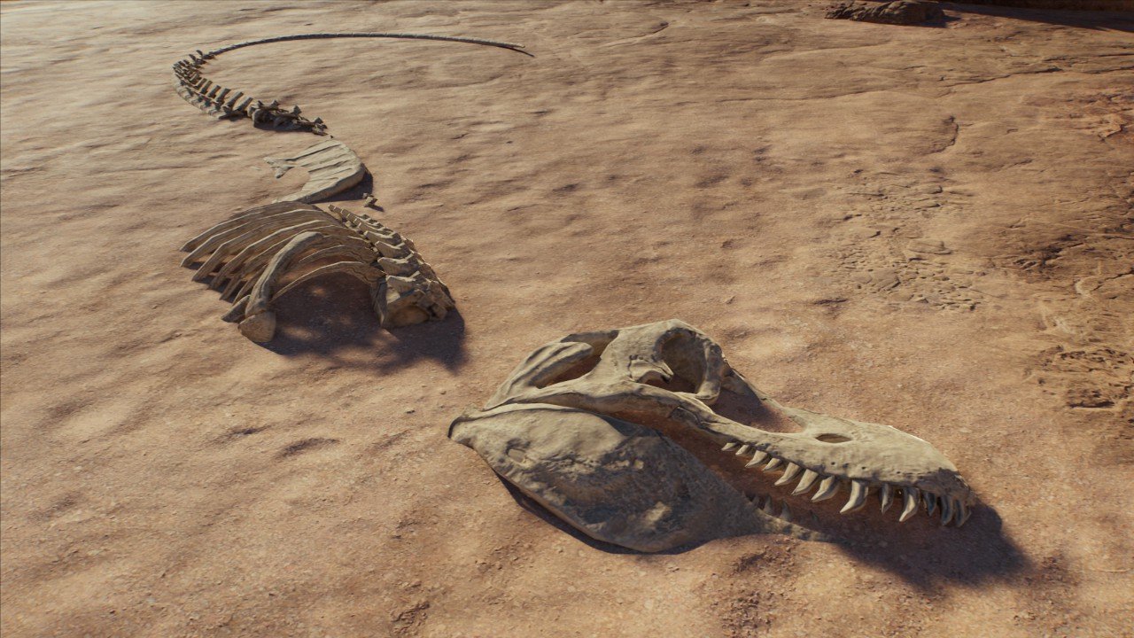 Partially Excavated T-Rex Fossil - Workshop - Jurassic World Evolution 3