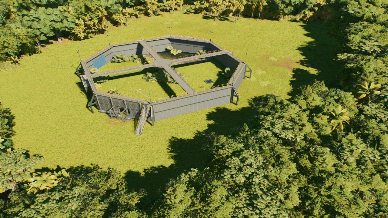 Screen accurate raptor paddock - Workshop - Jurassic World Evolution 3