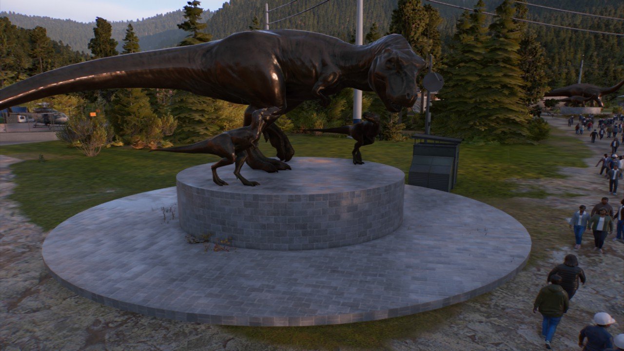 Tyrannosaurus Rex Family Statue (on base) - Workshop - Jurassic World ...