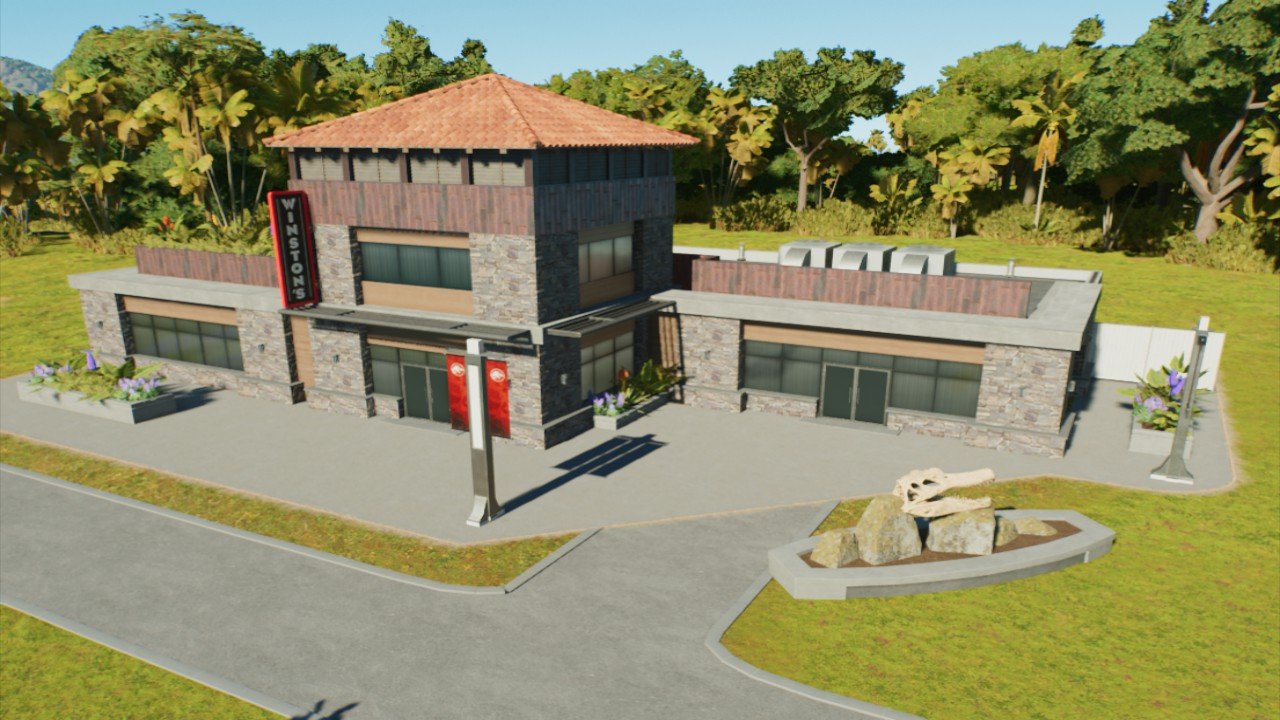 JWE Restaurant - Jurassic World Evolution 3 creation - Frontier Workshop