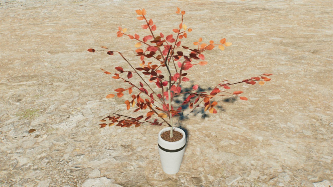 Basic Planter with young Beech Tree - Workshop - Jurassic World Evolution 3