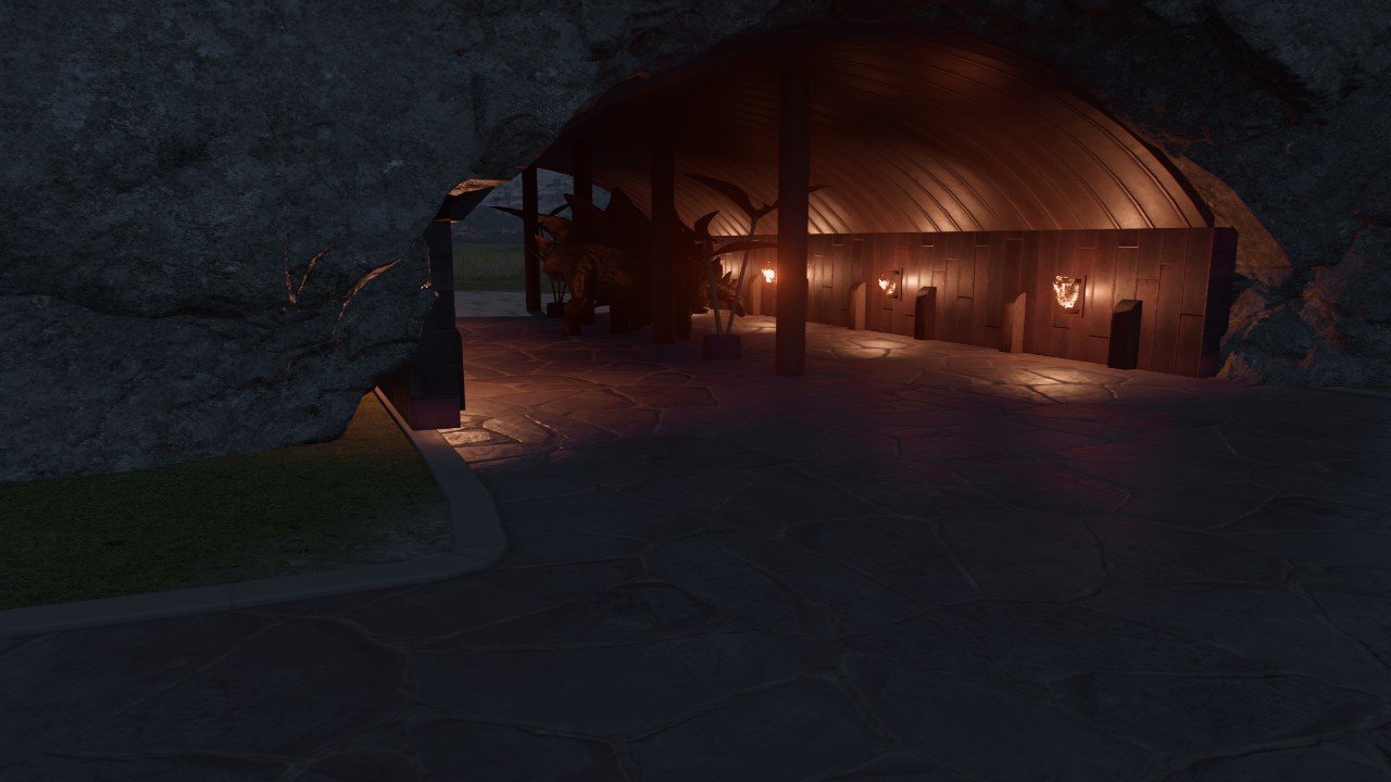 Copper tunnel with rock base - Workshop - Jurassic World Evolution 3