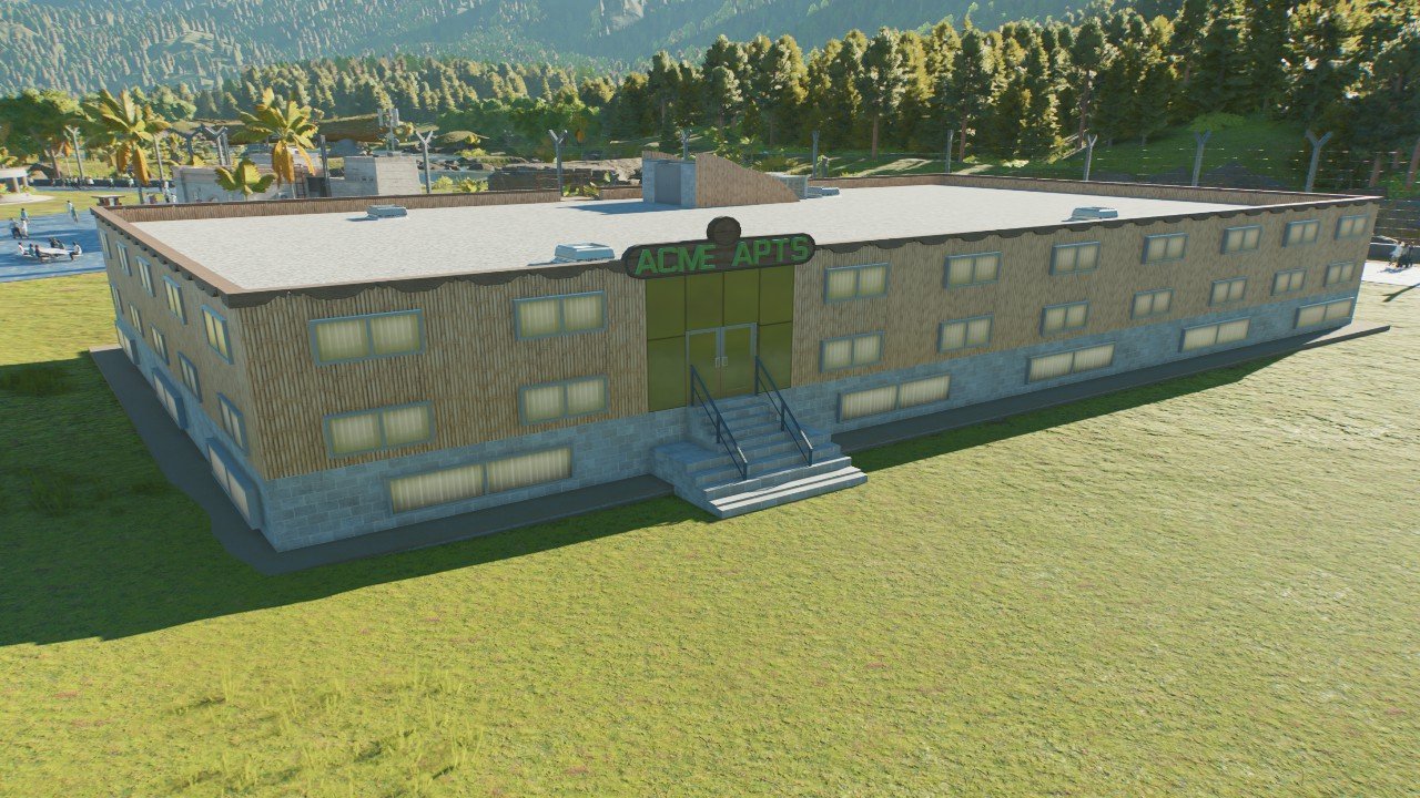 A three story apartment building. - Workshop - Jurassic World Evolution 3
