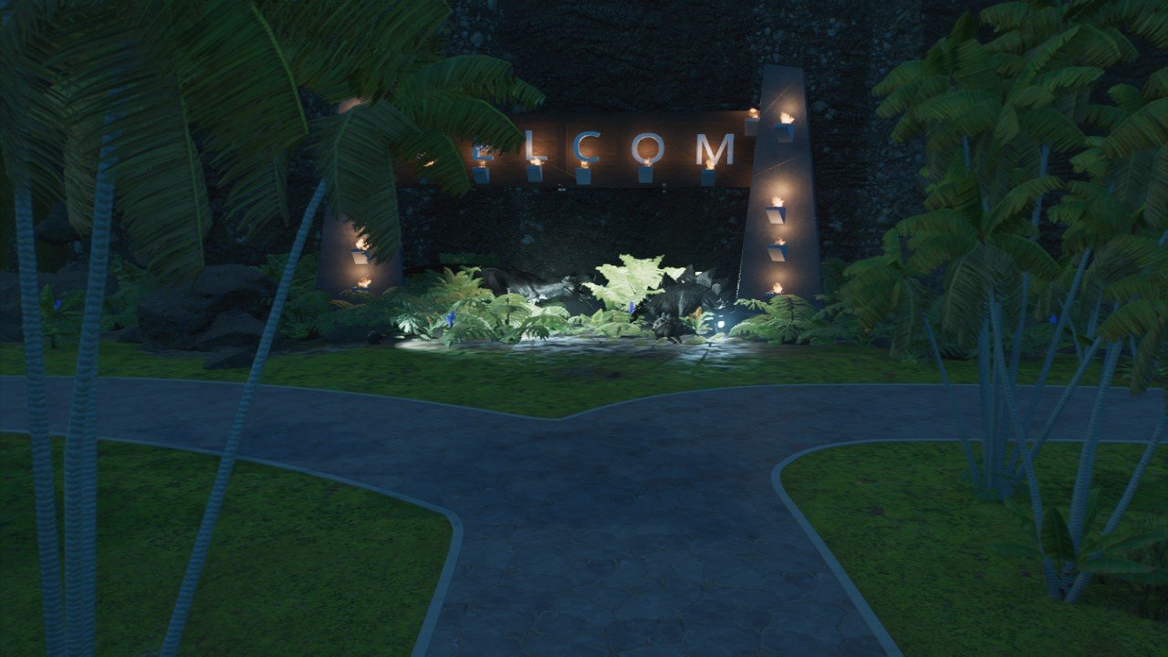 WELCOM SIGN - Workshop - Jurassic World Evolution 3