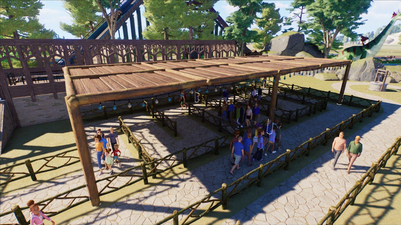 Wooden Queue Canopy 2 - Workshop - Planet Coaster 2