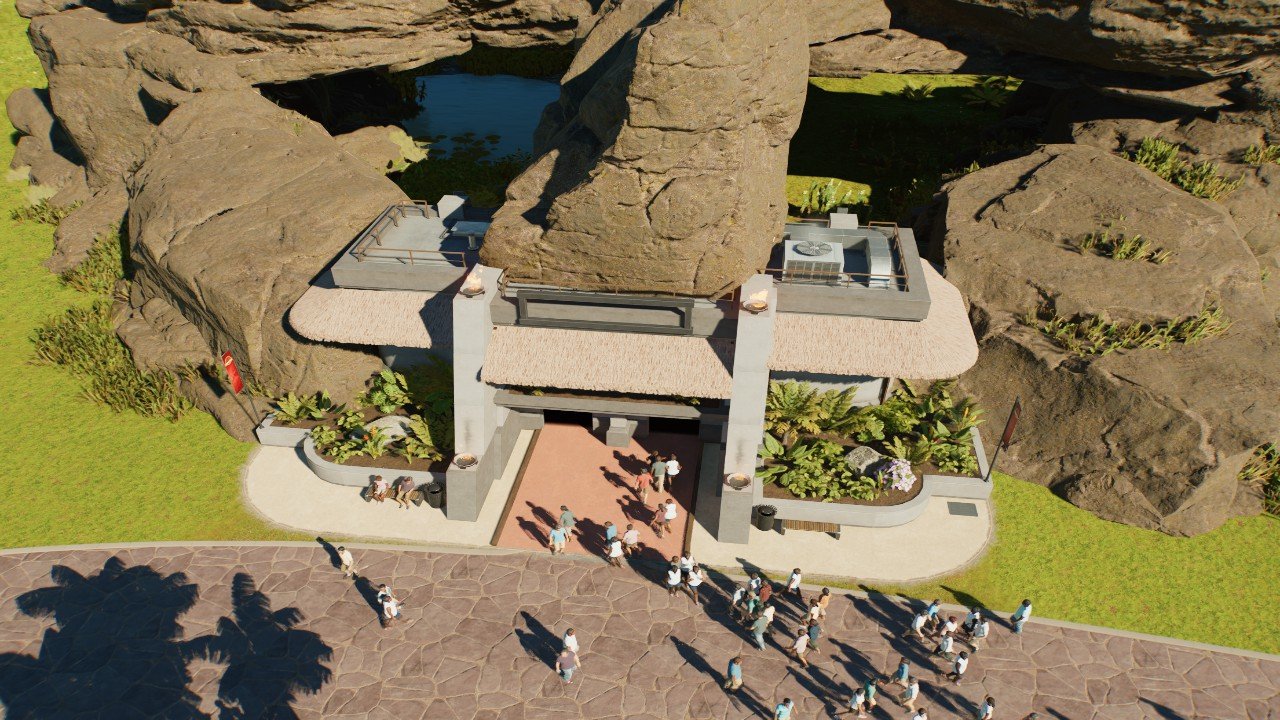 Mini Cave Exhibit - Jurassic World Evolution 3 creation - Frontier Workshop