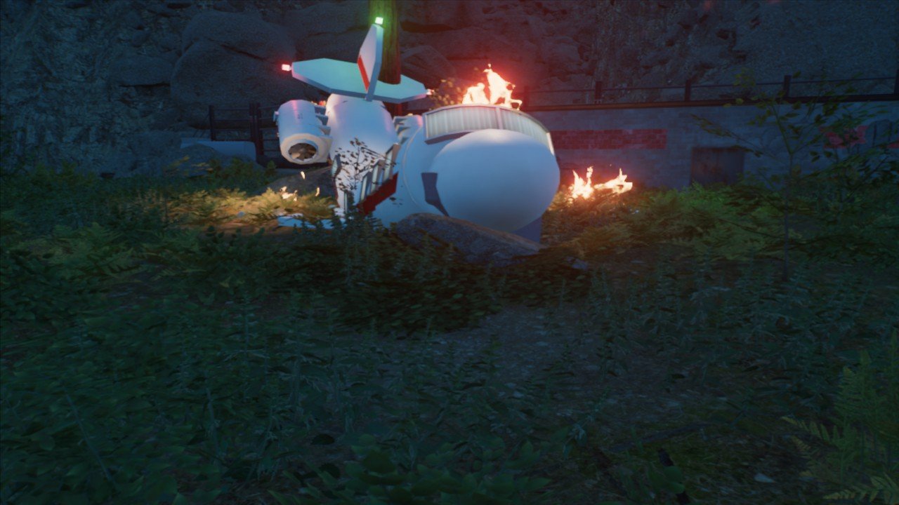 abandoned plane on fire - Workshop - Jurassic World Evolution 3