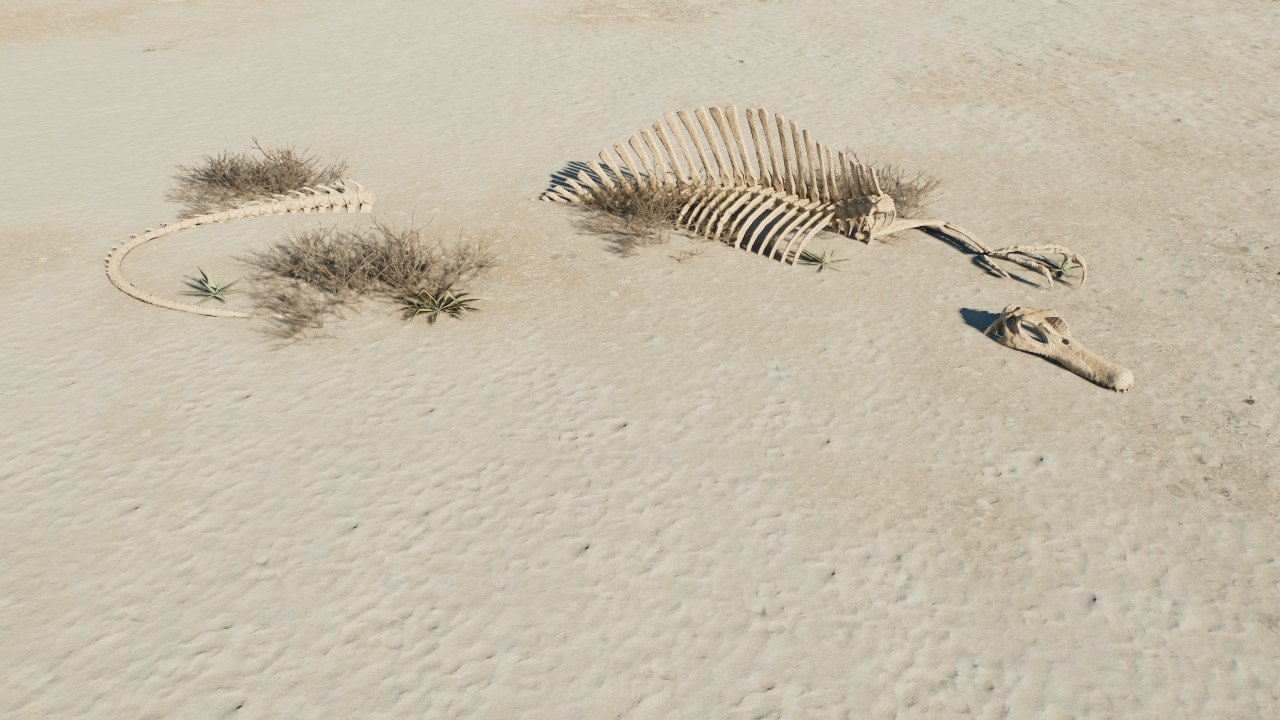Spinosaurus skeleton - Workshop - Jurassic World Evolution 3