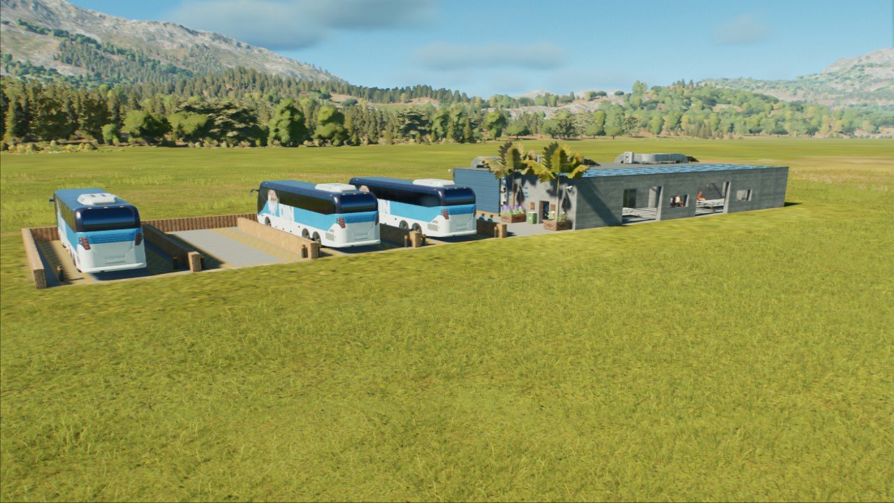 Bus stop entrance - Workshop - Jurassic World Evolution 3