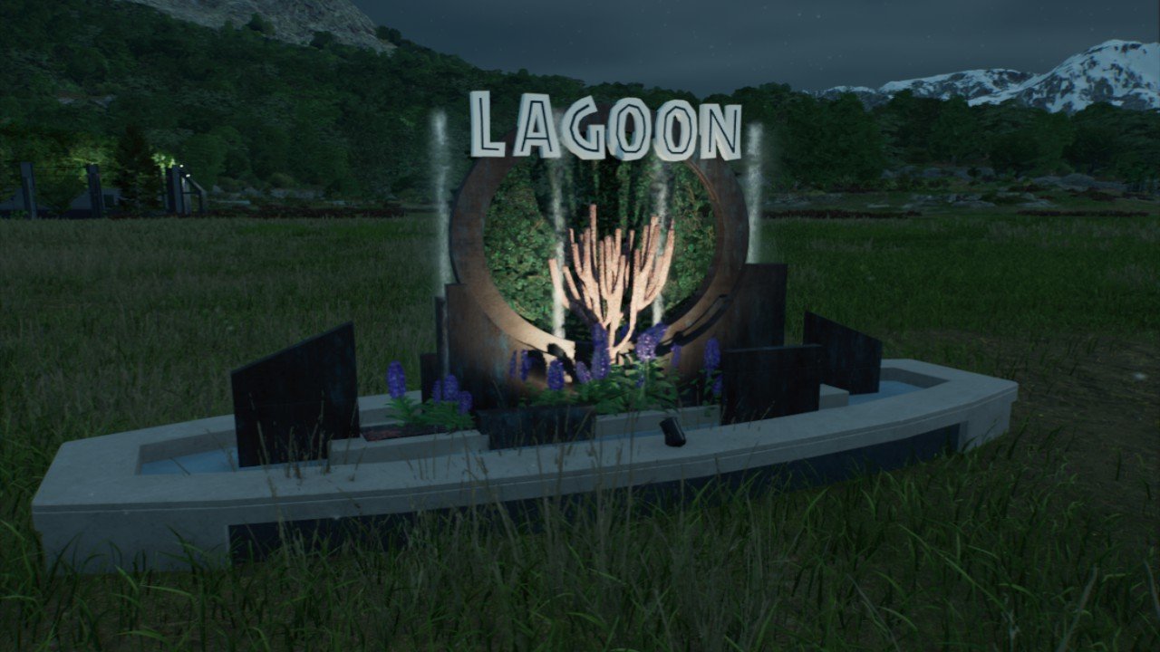 Lagoon Sign - Workshop - Jurassic World Evolution 3