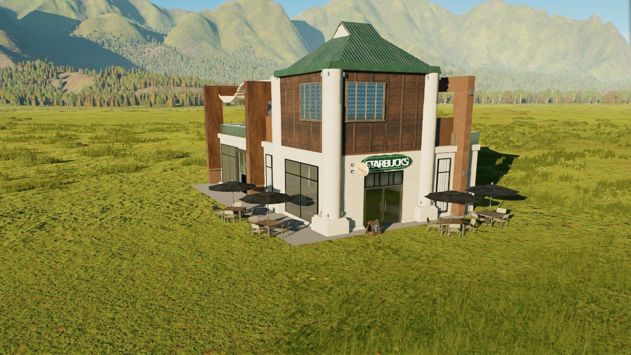 JW Main Street Starbucks - Workshop - Jurassic World Evolution 3