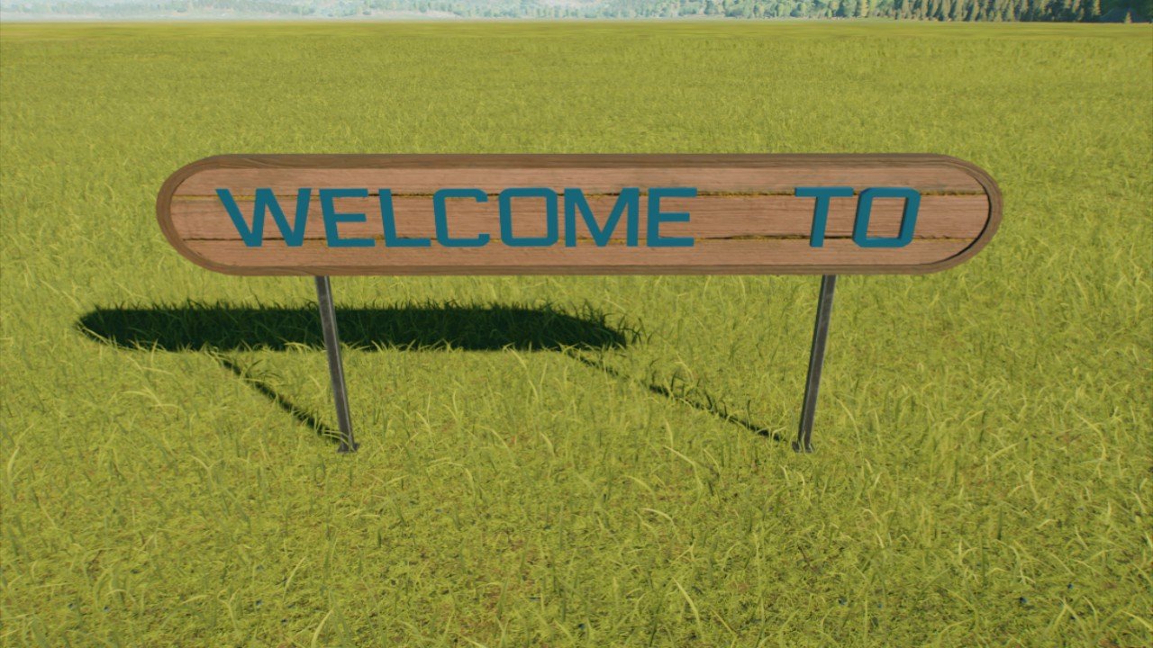 Welcome To ___ Road Sign - Workshop - Jurassic World Evolution 3