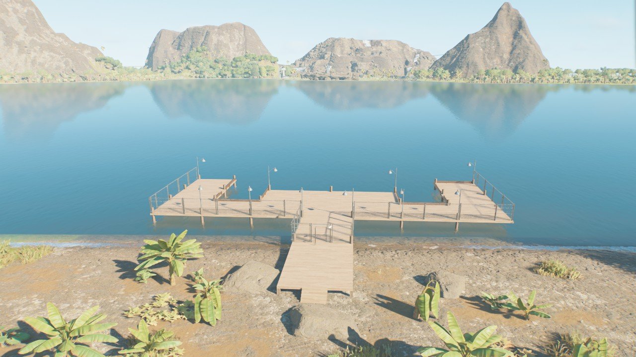 A Dock with lights - Workshop - Jurassic World Evolution 3
