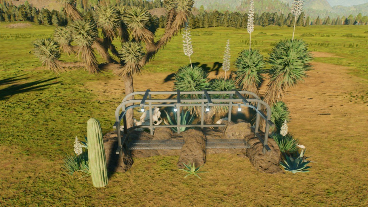 Decorated Cage Bench - Workshop - Jurassic World Evolution 3