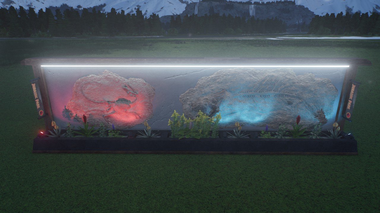 DECORATIVE FOSSIL WALL - Workshop - Jurassic World Evolution 3