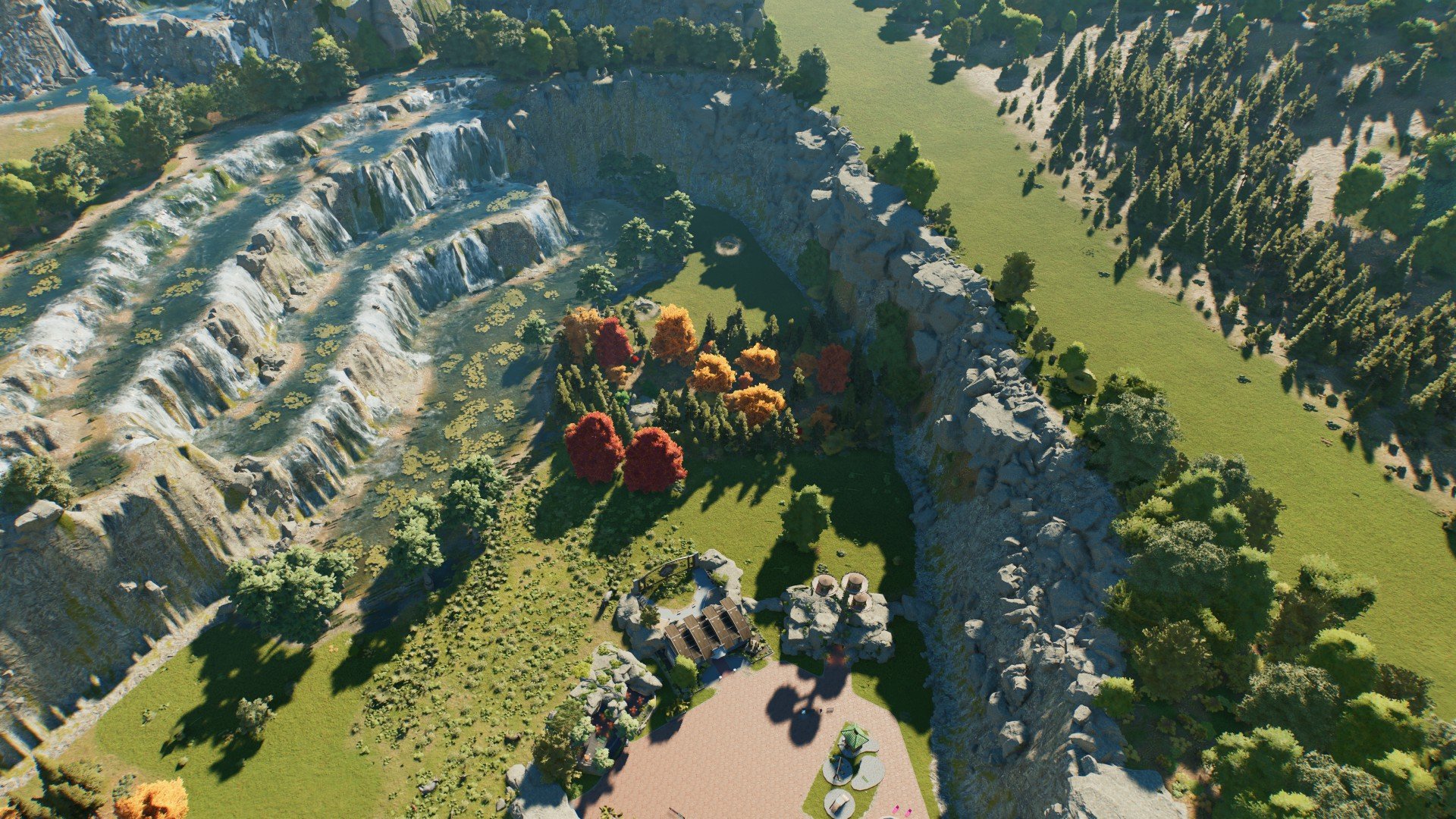 Waterfall covered encounter - Workshop - Jurassic World Evolution 3