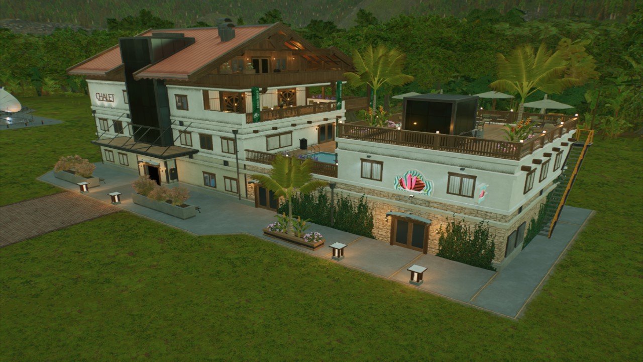 Small Alpine Hotel with Dinner - Workshop - Jurassic World Evolution 3