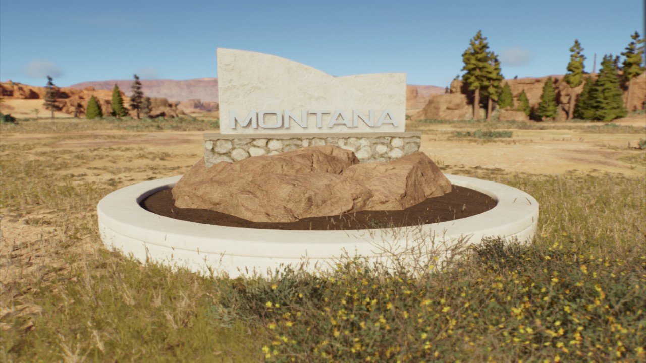 montana din sign - Jurassic World Evolution 3 creation - Frontier Workshop