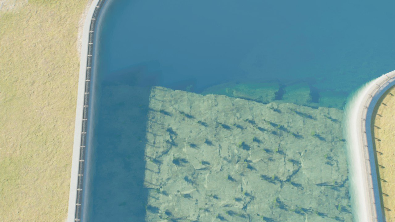 Single Lagoon Sand Segment - Workshop - Jurassic World Evolution 3