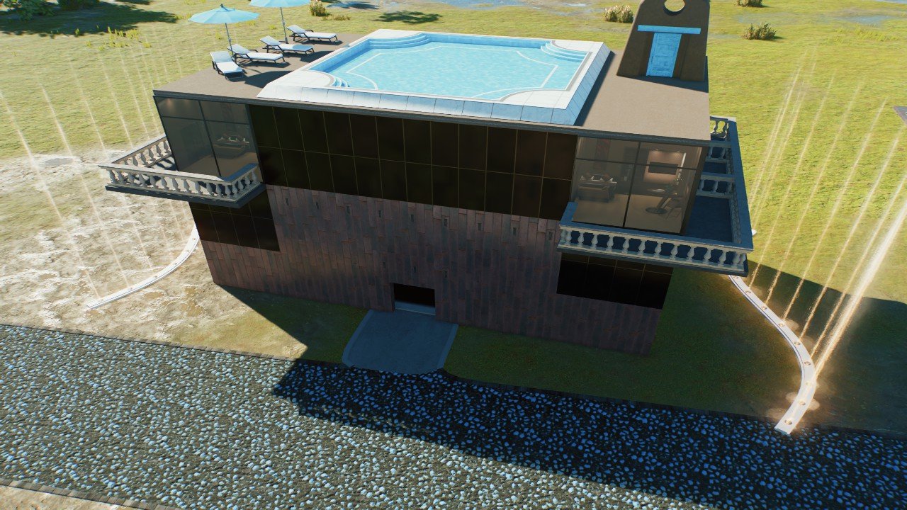 Roof top pool hotel - Workshop - Jurassic World Evolution 3