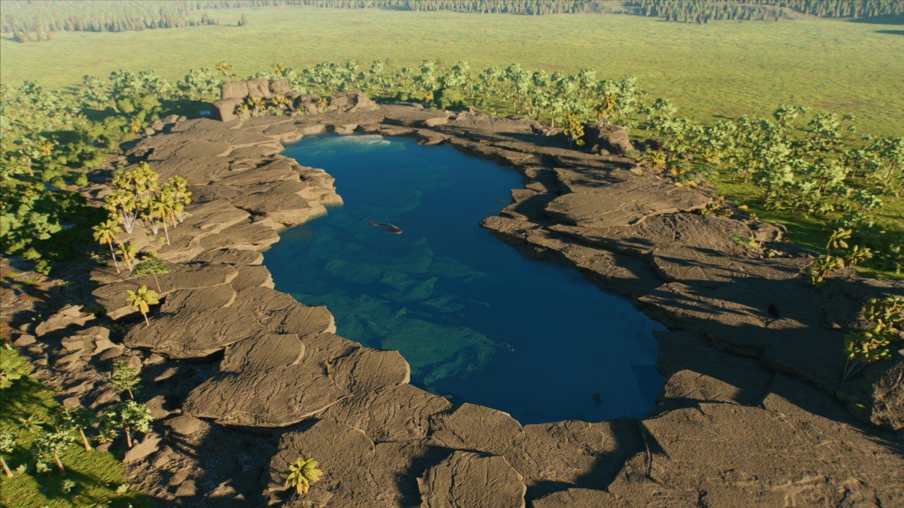 Oasis Lagoon (every aquatic animal can swim here) - Workshop - Jurassic ...