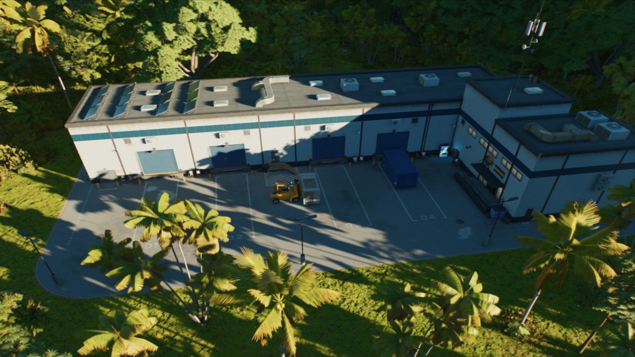 Warehouse arrival point - Workshop - Jurassic World Evolution 3