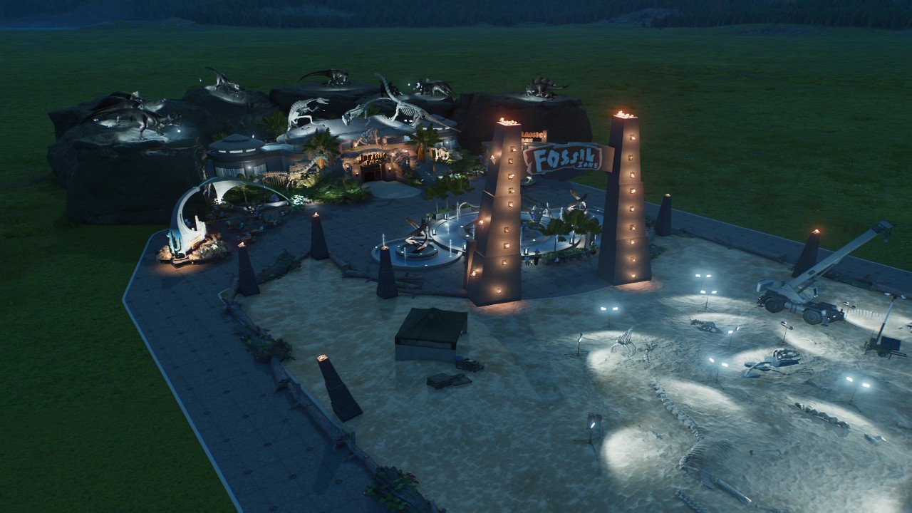 Fossil arrival zone - Workshop - Jurassic World Evolution 3