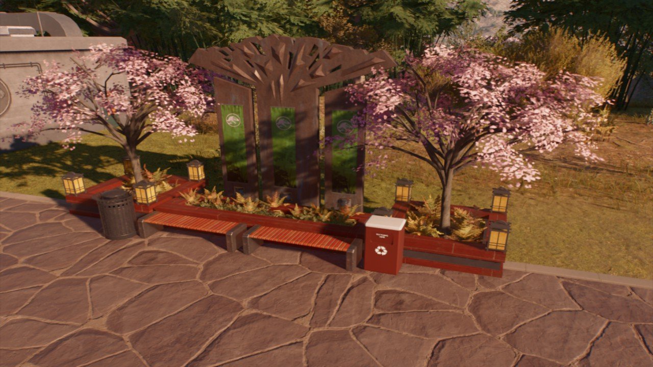 Asian Park Seating - Workshop - Jurassic World Evolution 3