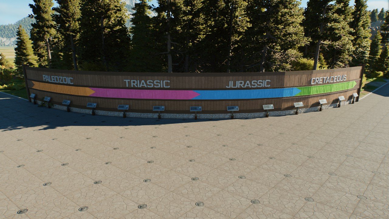 Curved simple Timeline - Workshop - Jurassic World Evolution 3