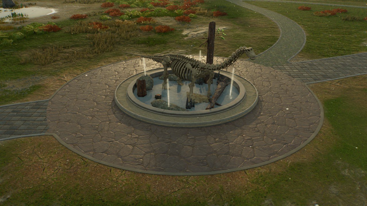 Sauropod Flooded Forest Fountain - Workshop - Jurassic World Evolution 3