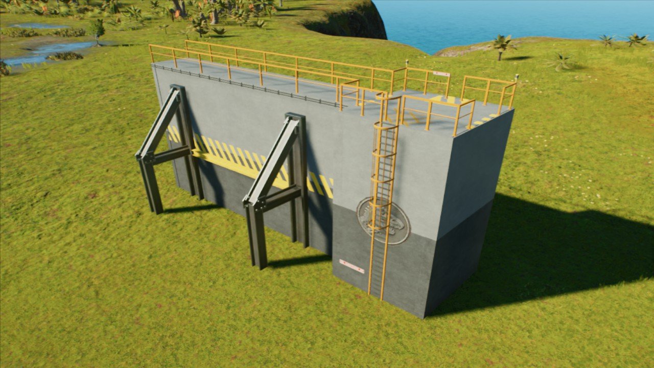 High Sec Wall Section - Workshop - Jurassic World Evolution 3