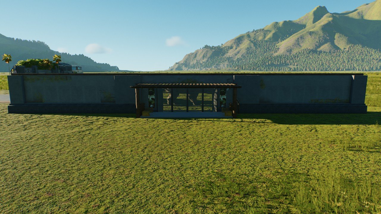 3 tier concrete wall with viewing lodge - Workshop - Jurassic World ...