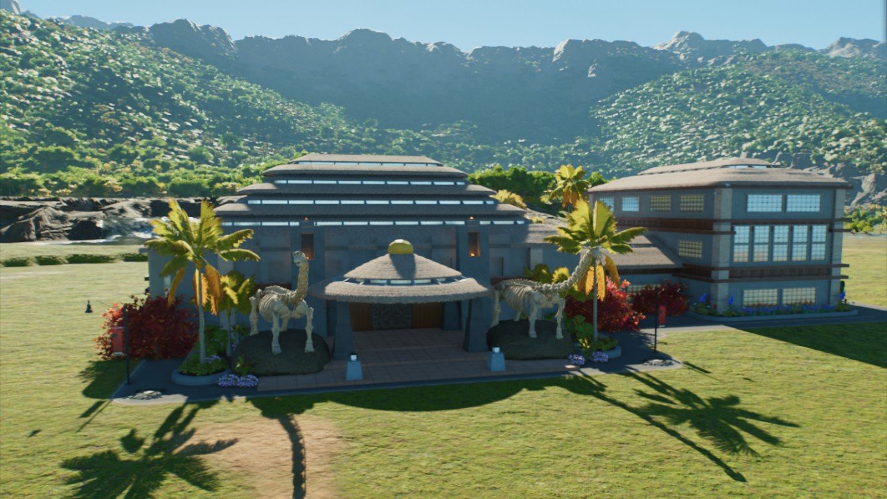 Jurassic Park Concept Art Hotel - Workshop - Jurassic World Evolution 3
