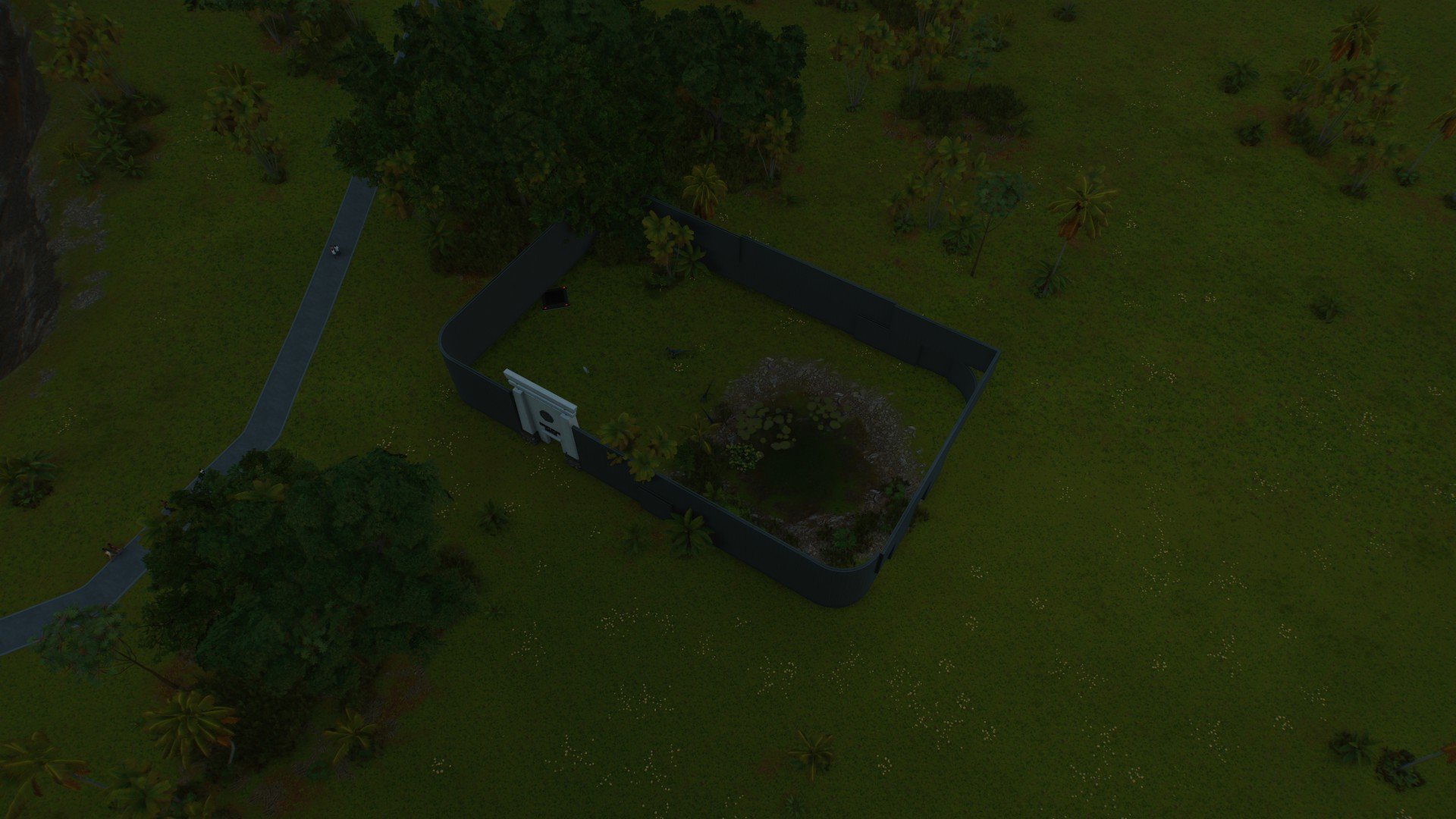 Raptor pen - Jurassic World Evolution 3 creation - Frontier Workshop