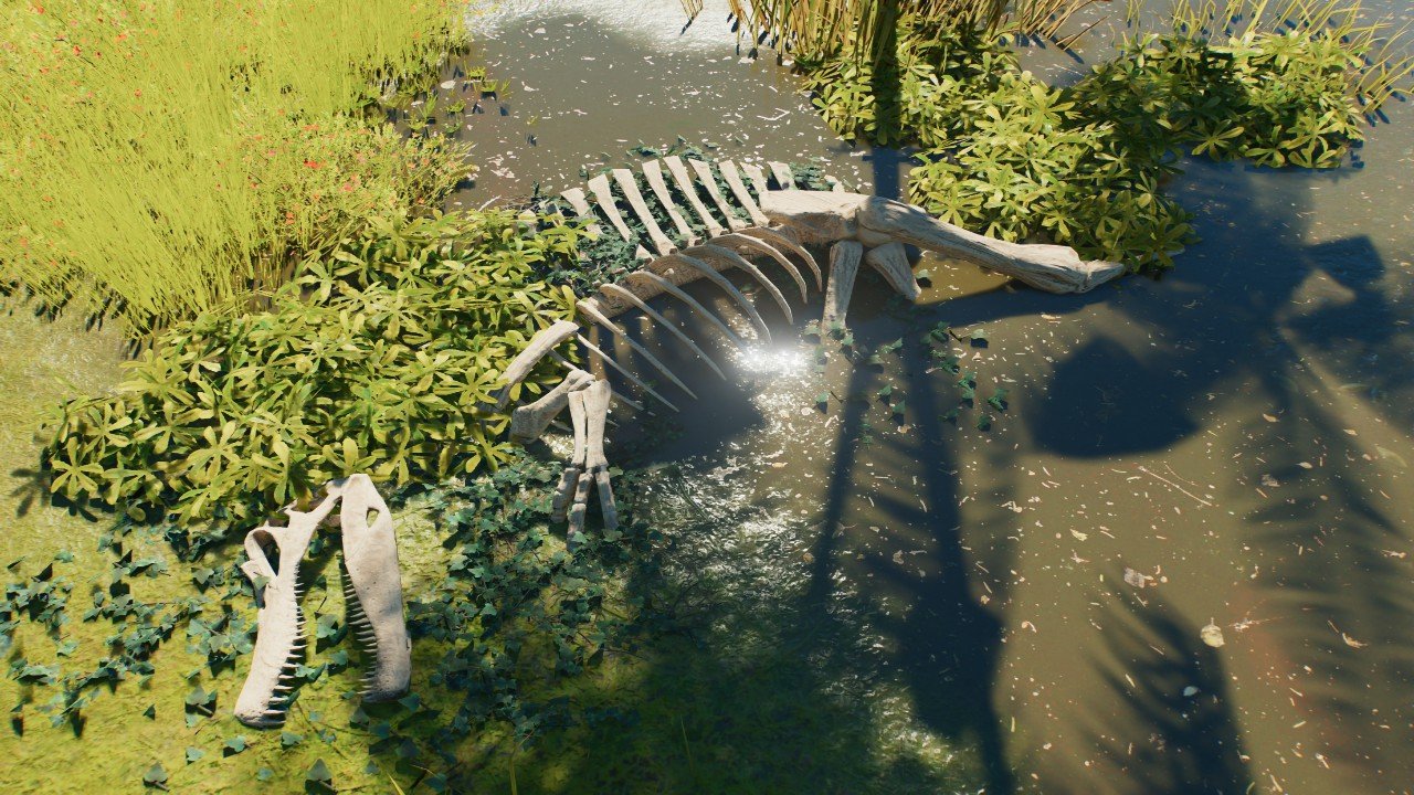 Old Spinosaurus Skeleton - Juvenile - Workshop - Jurassic World Evolution 3