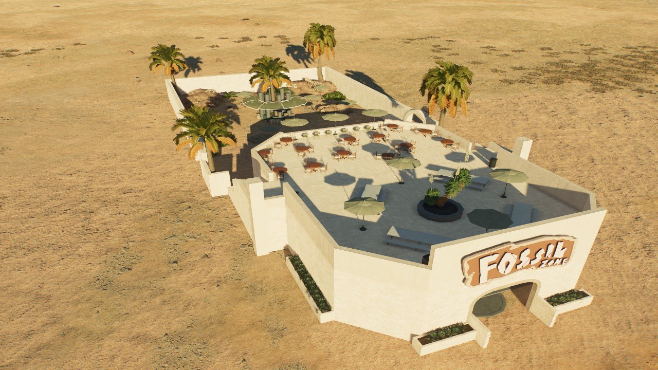 Evolution Square Fossil Zone With Backside digsite - Jurassic World ...