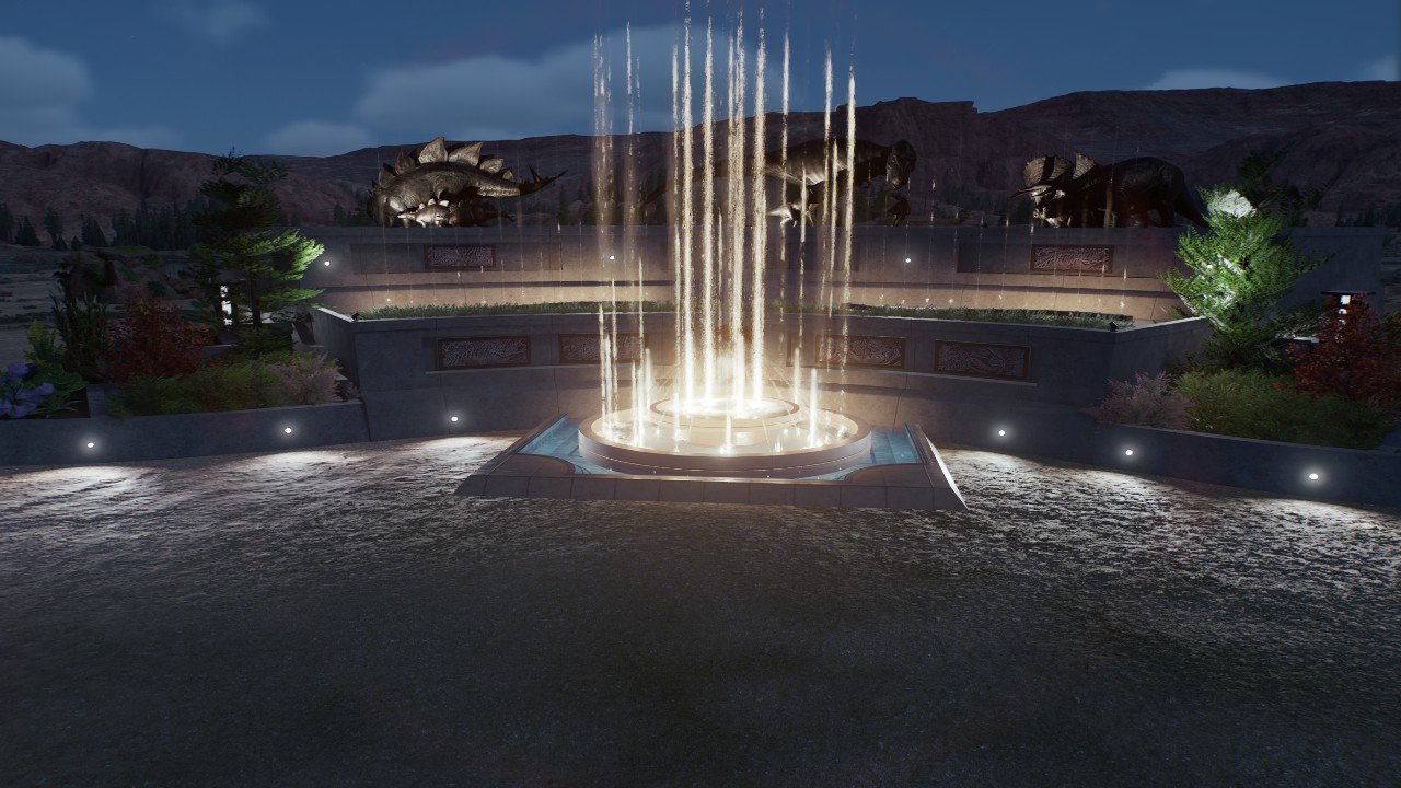 Fountain,statue - Workshop - Jurassic World Evolution 3