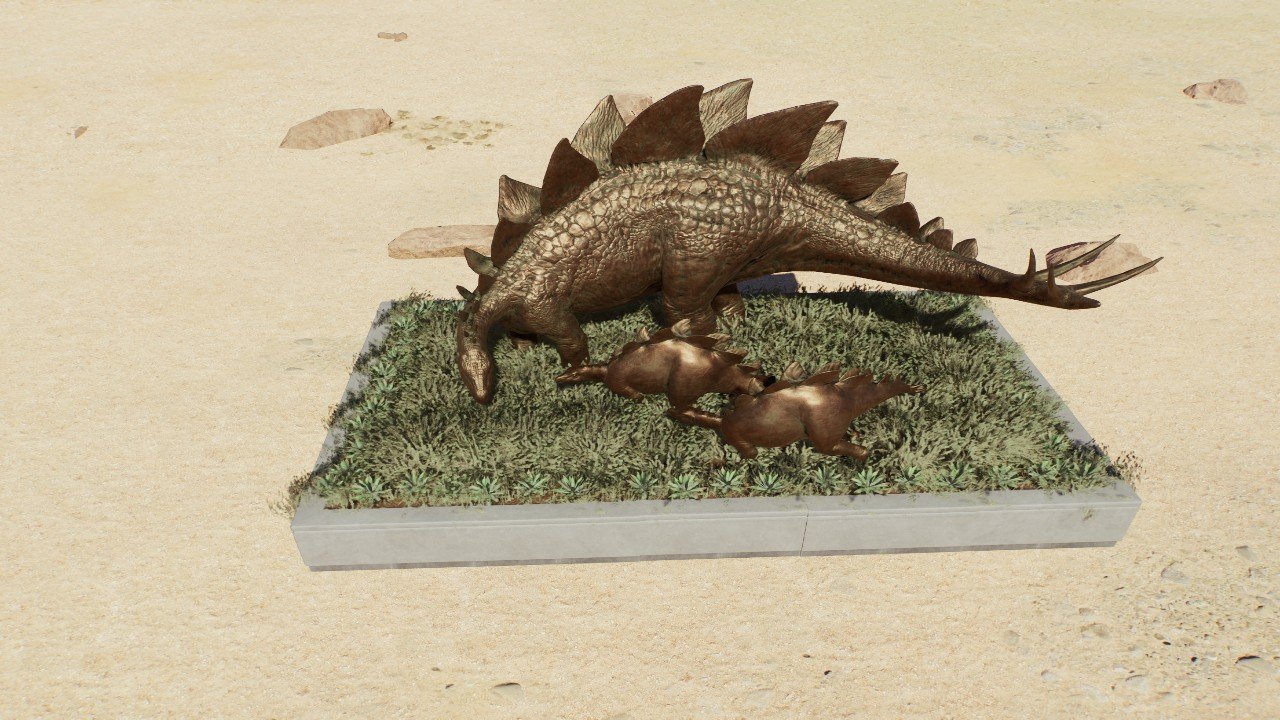 Simple stegosaurus statue - Workshop - Jurassic World Evolution 3