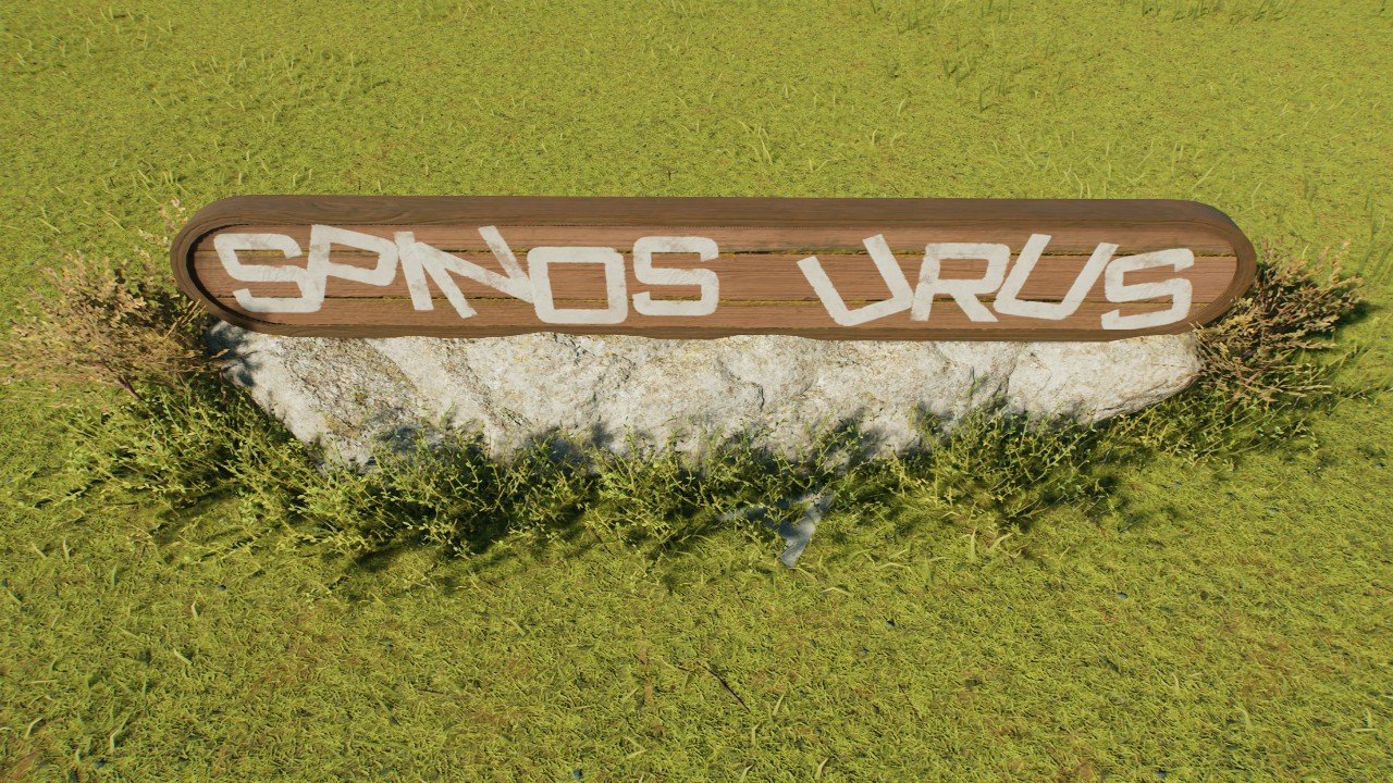 Abandoned Spinosaurus Sign - Workshop - Jurassic World Evolution 3