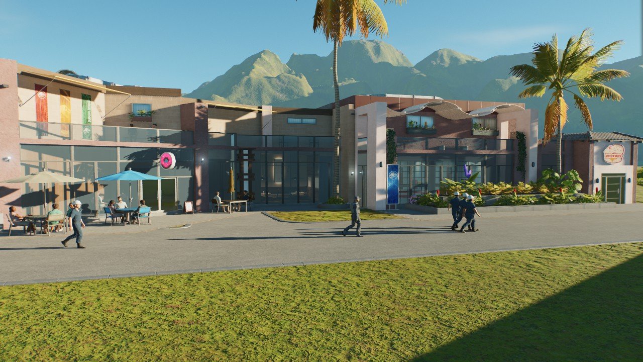 East Boardwalk Arrival Point - Jurassic World Evolution 3 creation - Frontier Workshop